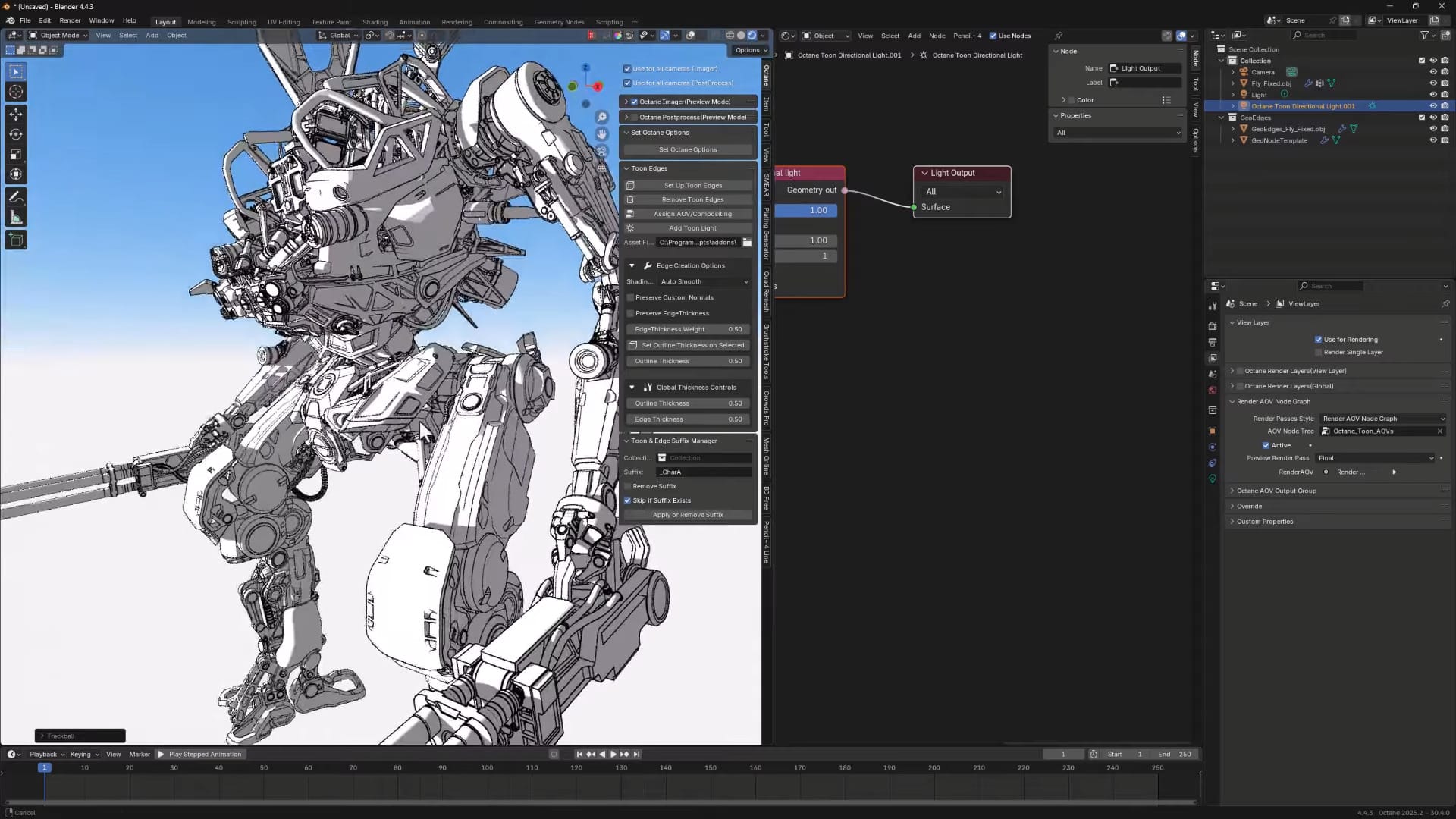 Draw the Line: Octane Edge Tools Brings Outlines to Blender – For Free - DIGITAL PRODUCTION