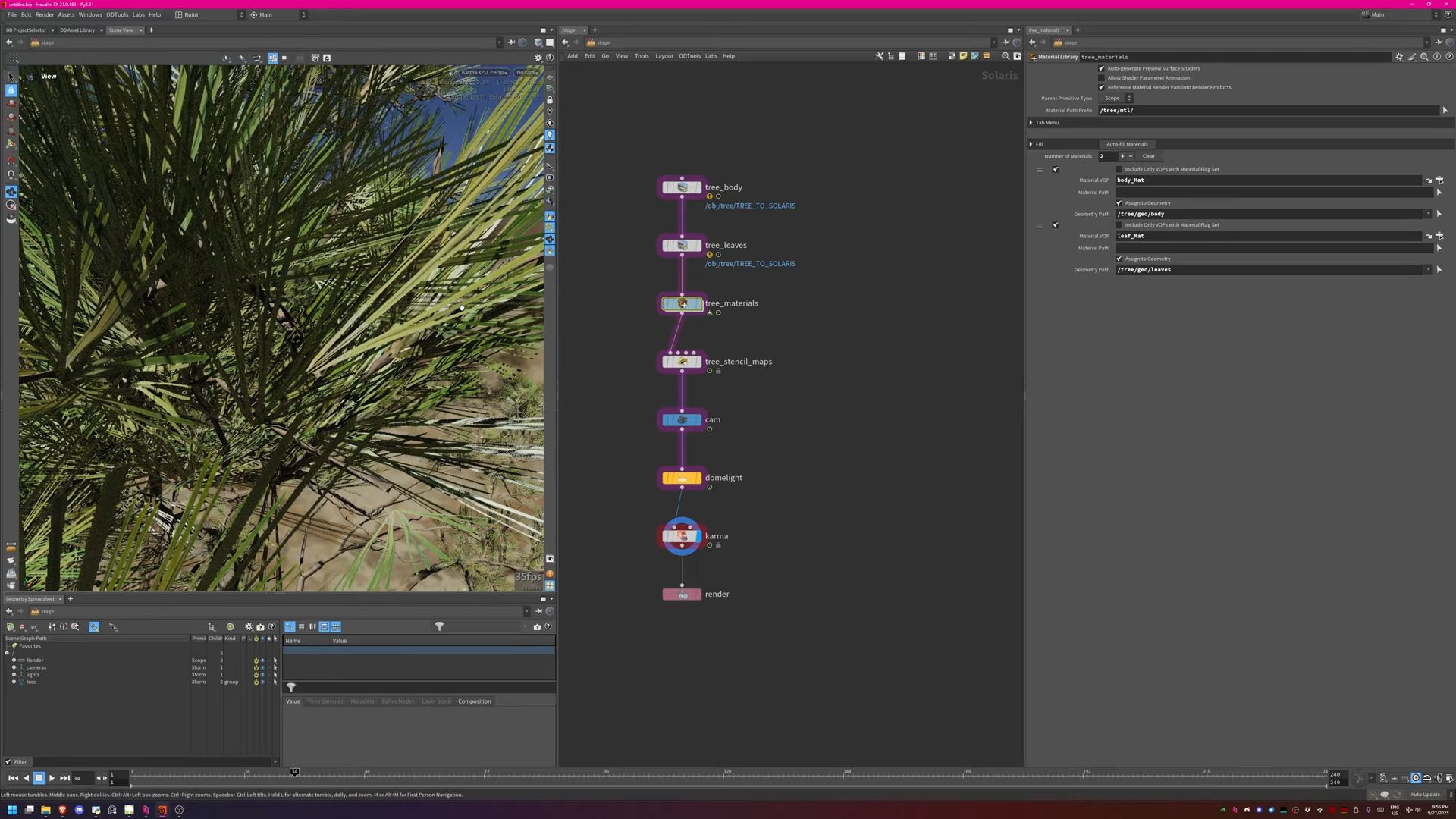 Trees in Autumn: SpeedTree Controller 3.0 Falls for Houdini 21 ...