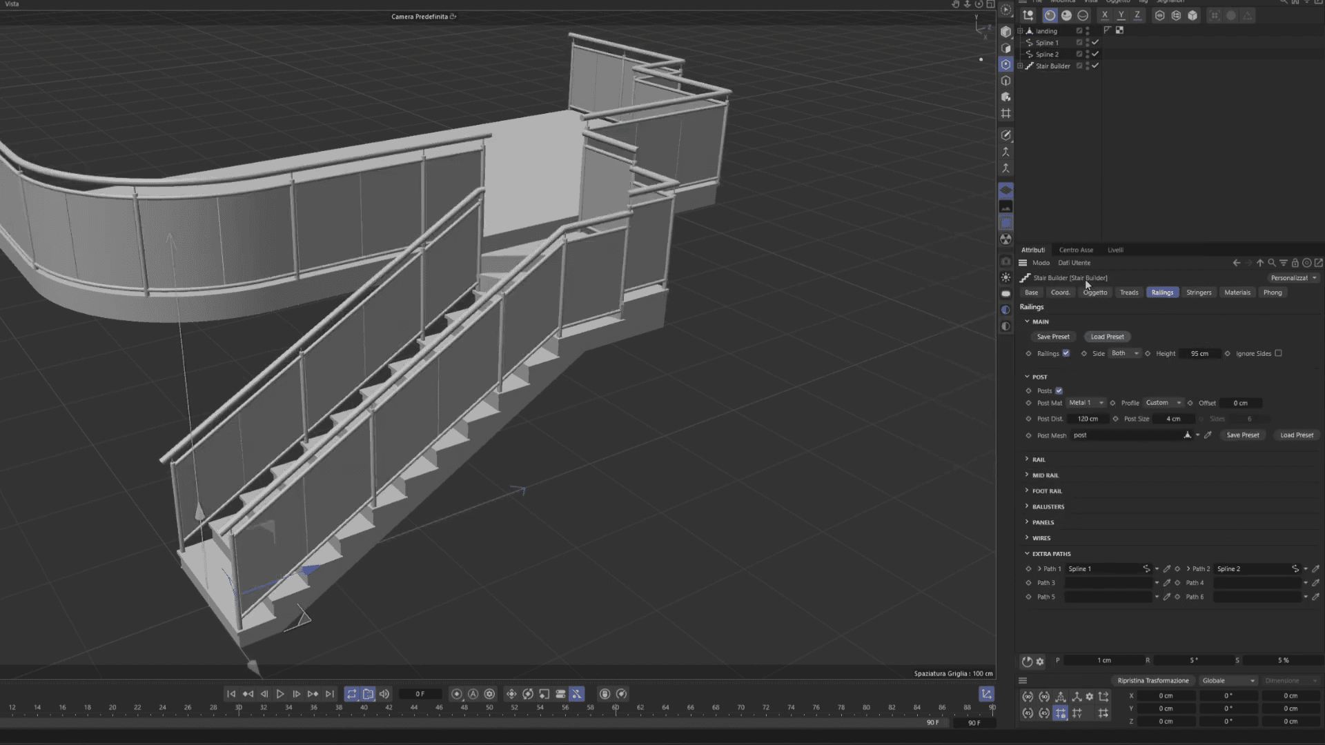 Stair Builder brings parametric stairs to C4D - DIGITAL PRODUCTION